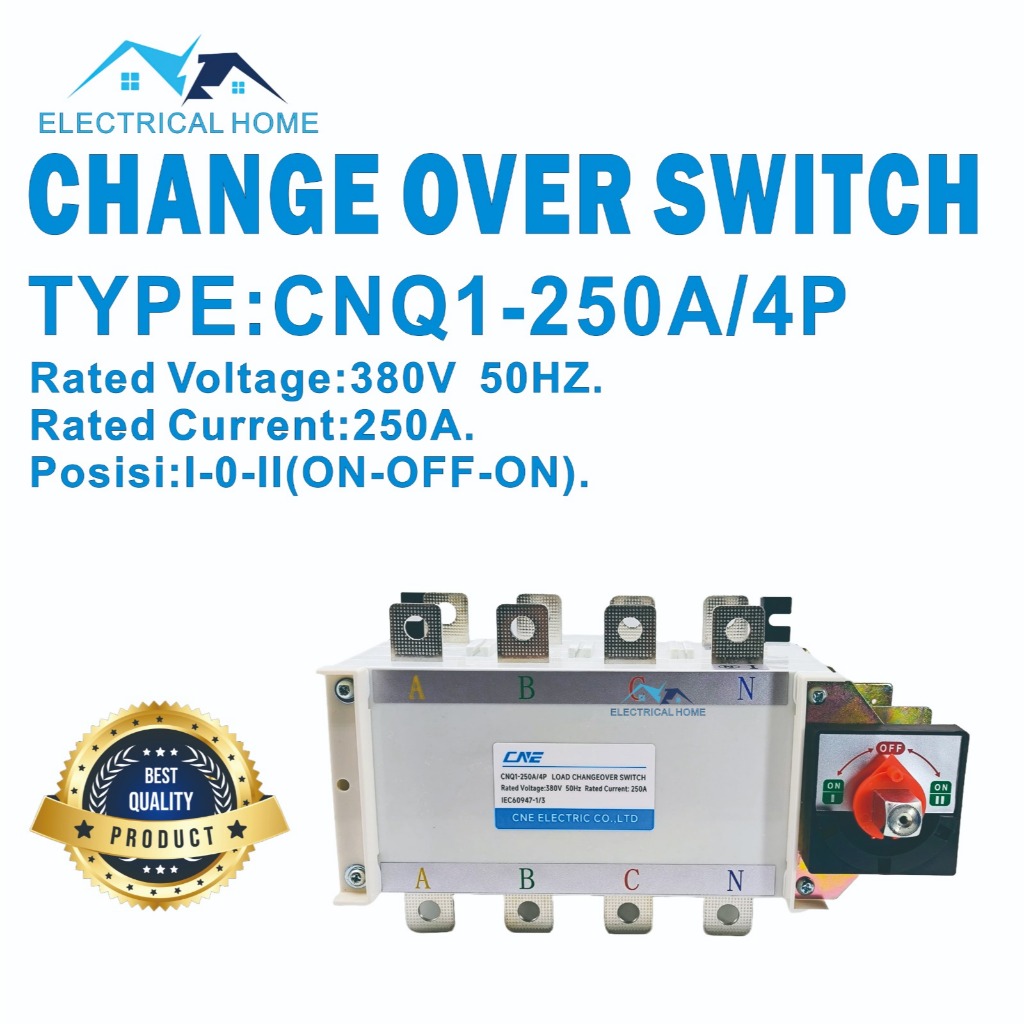 Jual COS/Change Over Switch/Ohm Saklar 4P 250A(I-0-II) | Shopee Indonesia