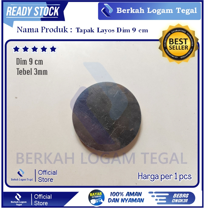 Jual Tapak Kaki Layos Ukuran 9cm / Tutup Pipa Plendes | Shopee Indonesia