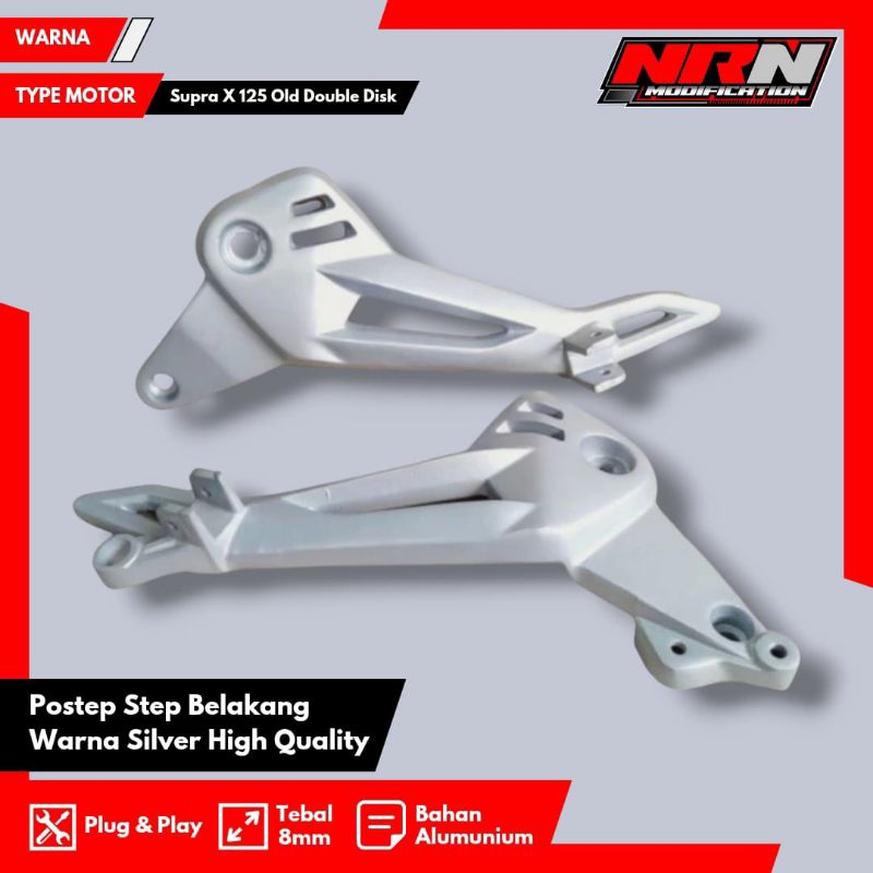 Jual Footstep Supra X 125 DD Step Supra X 125 DD Satu Set High Quality ...