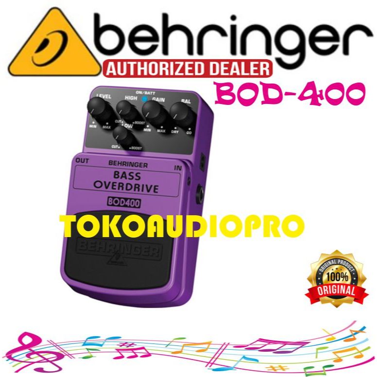 Jual Efek Behringer Bass Overdrive BOD400 Bass Efek Pedal Behringer BOD ...