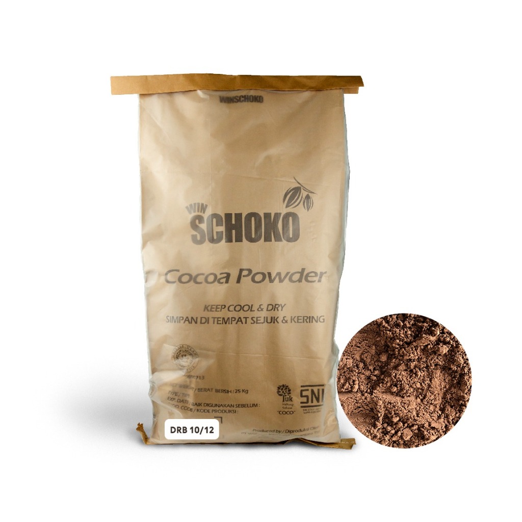 Jual COCOA POWDER SCHOKO FAT 10/12 1 SAK = 25KG | Shopee Indonesia