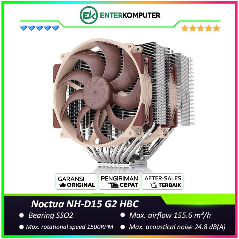 Jual Noctua NH-D15 G2 HBC Dual Tower Premium CPU Cooler | Shopee Indonesia