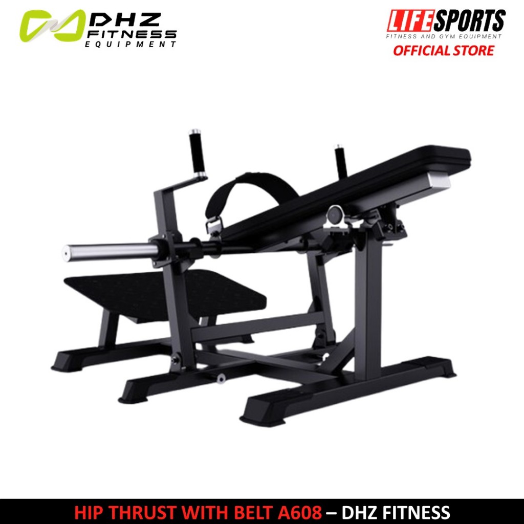 Jual LIFESPORTS - New Alat Olahraga Fitness Gym Hip Thrust With Belt Machine Plate Loaded DHZ ...