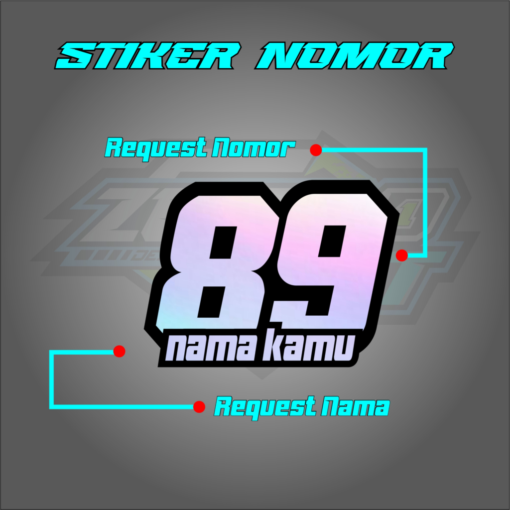 Jual STICKER NOMOR CUSTOM | Shopee Indonesia