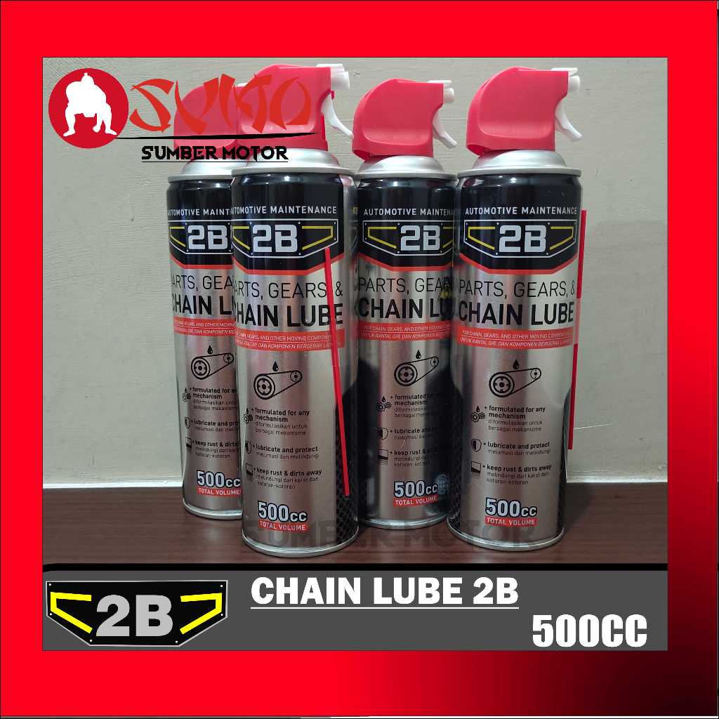Jual Oli Rantai 2B chain lube Chainlube Semprot 500ml Pelumas Rantai ...