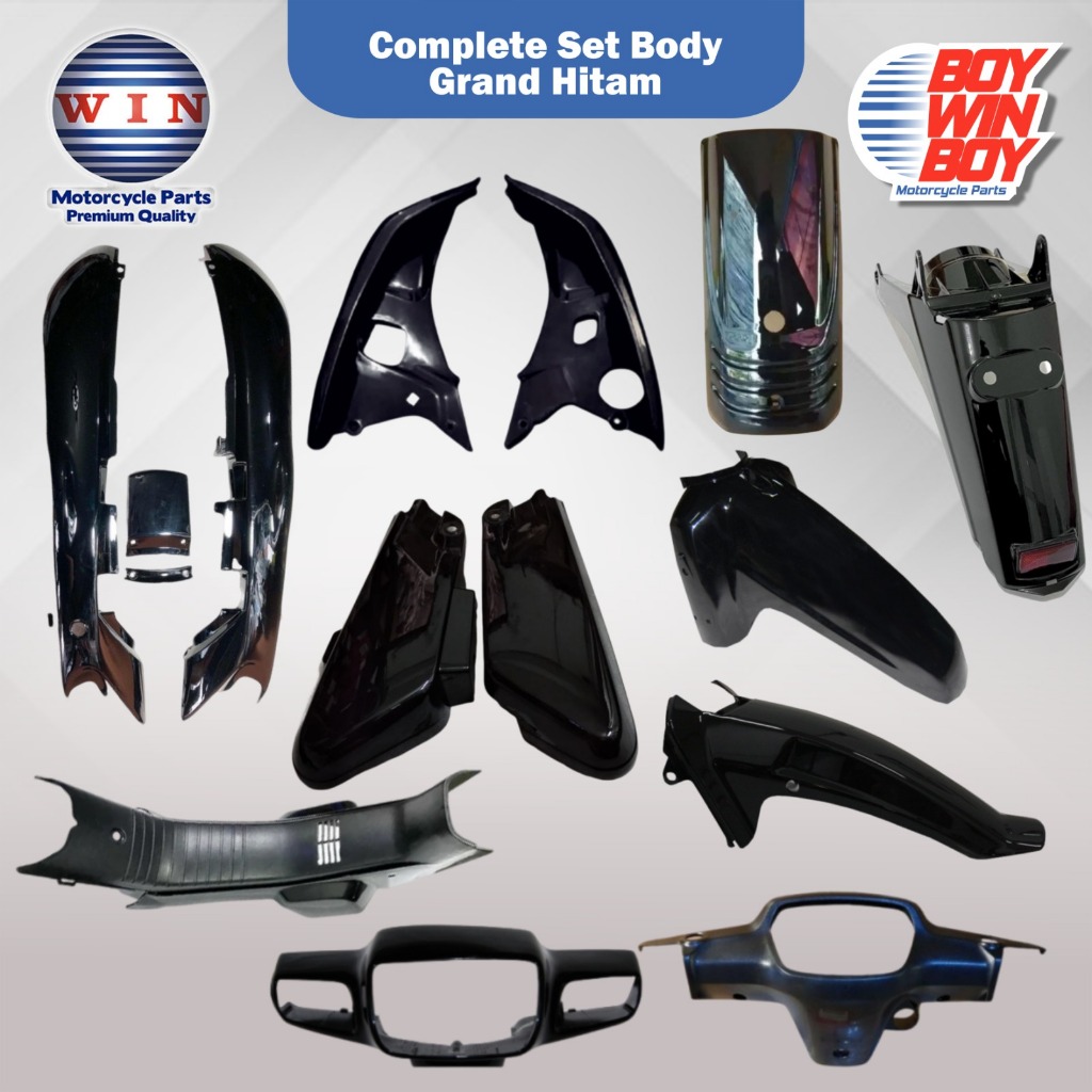 Jual Complete Set Body Grand Hitam Merk WIN | Shopee Indonesia