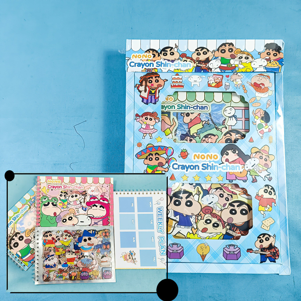 Jual Sticker Aesthentic Binder Sticker Buku Karakter ShinChan Sticker ...