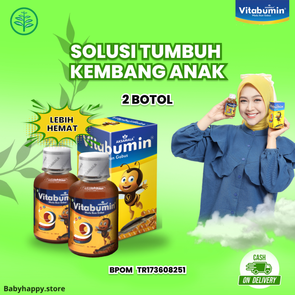 Jual PROMO VITABUMIN MADU IKAN GABUS 2 BOTOL VITABUMIN MADU IKAN GABUS 130ML || SOLUSI TUMBUH ...