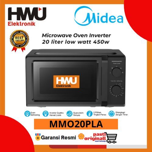 Jual MIDEA MMO20PLA MICROWAVE INVERTER QUATTRO 20 Ltr 450 Watt MMO20PLA ...