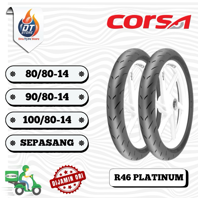 Jual Ban Corsa R46 Ring 14 Tubeless Softcompond Untuk Motor Vario, Beat ...