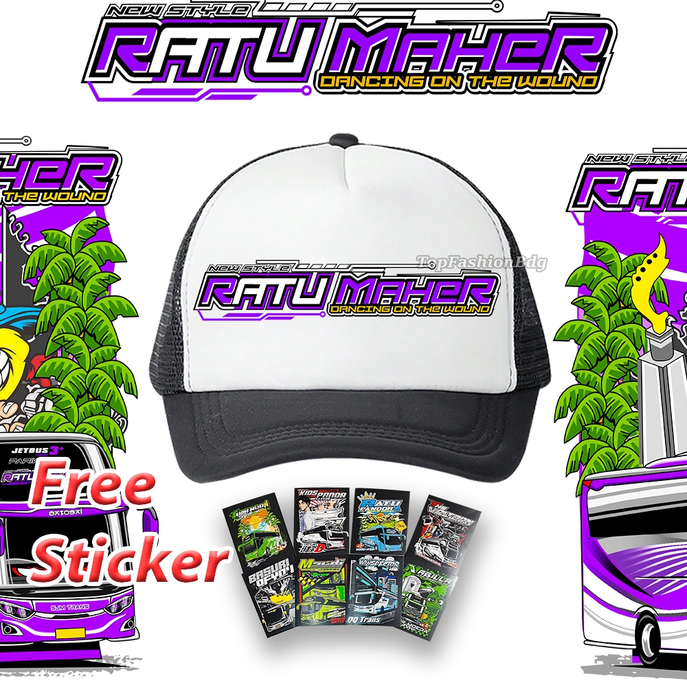 Jual Topi Anak Bus RATU MAHER NEW JETBUS 5 Topi Anak Lak-Laki Vektor ...