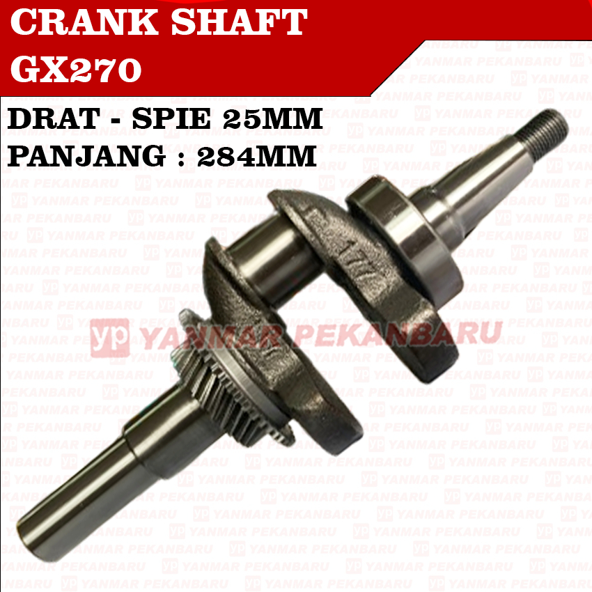 Jual GX270 Crankshaft Crank shaft As Kruk Kur Kor As ENGINE DRAT SPIE ...