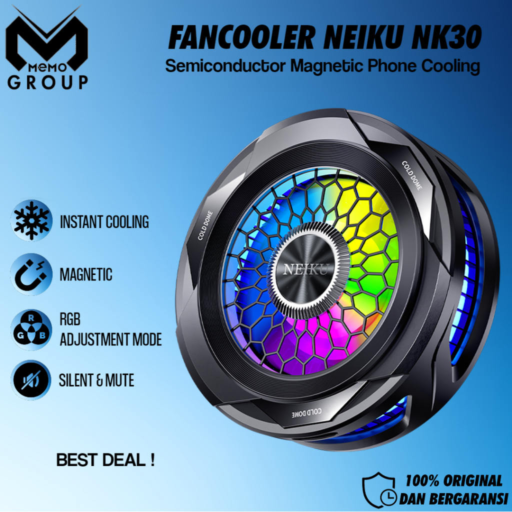 Jual NEIKU NK30 SEMICONDUCTOR MAGNETIC AND CLIP RGB PHONE COOLER ...