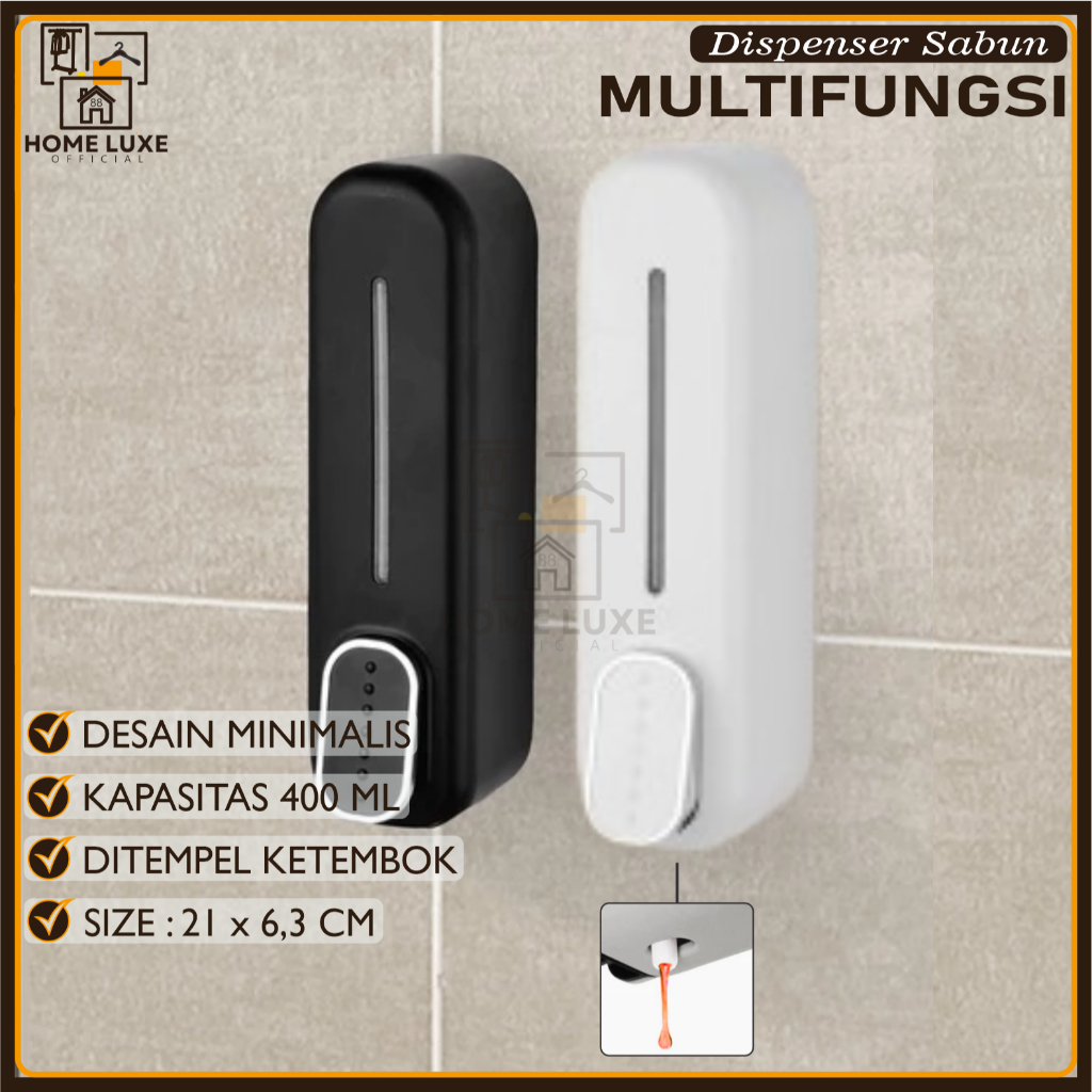 Jual HOMELUXE Tempat Sabun Cair New Model Liquid Soap Dispenser Single ...