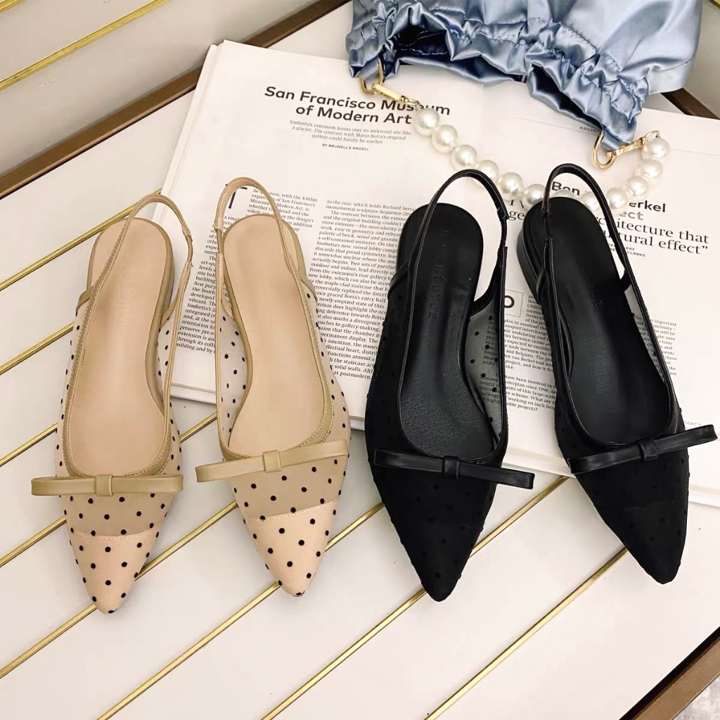 Jual 99kshoes Sandal Wanita Datar, Tertutup Depan, Hak Rendah, Motif ...