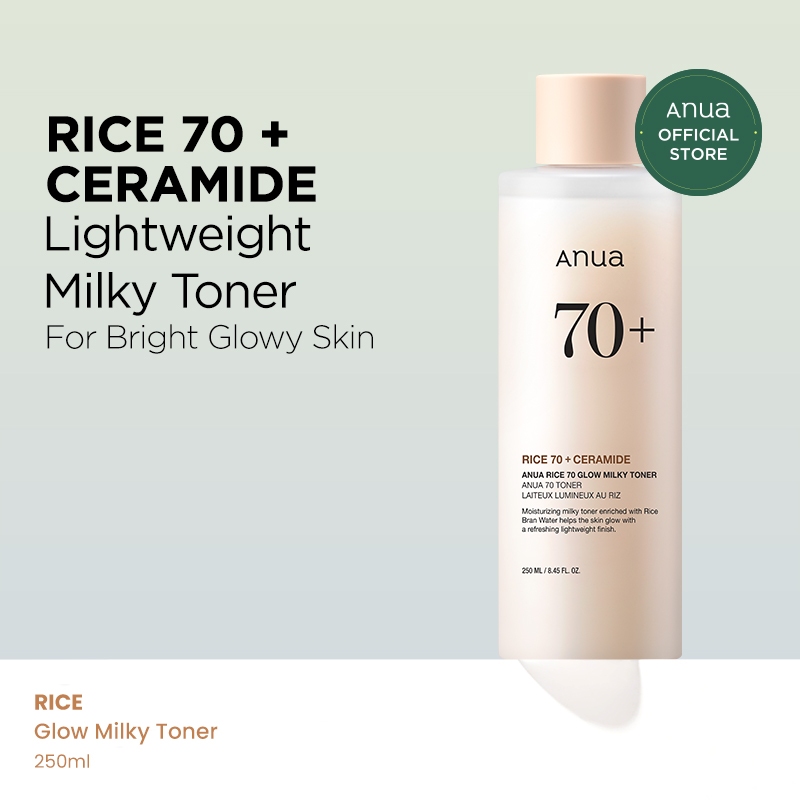 Jual ANUA Rice 70 Glow Milky Toner 250ml | Shopee Indonesia