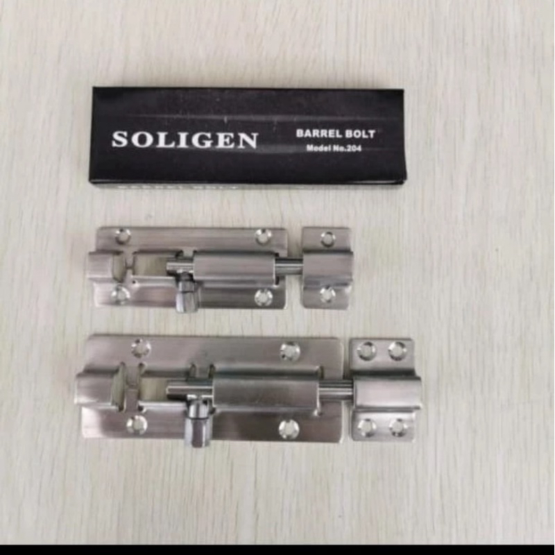 Jual grendel gerendel slot 6 INCH SOLIGEN STAINLESS STEEL / grendel ...