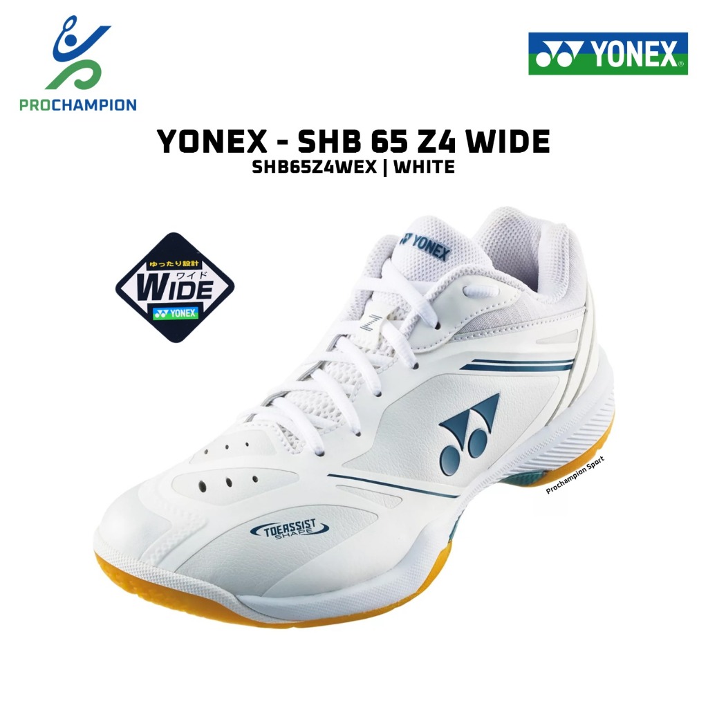 Jual Sepatu Badminton Yonex SHB65Z4WEX SHB 65 Z4 Wide White | Shopee ...