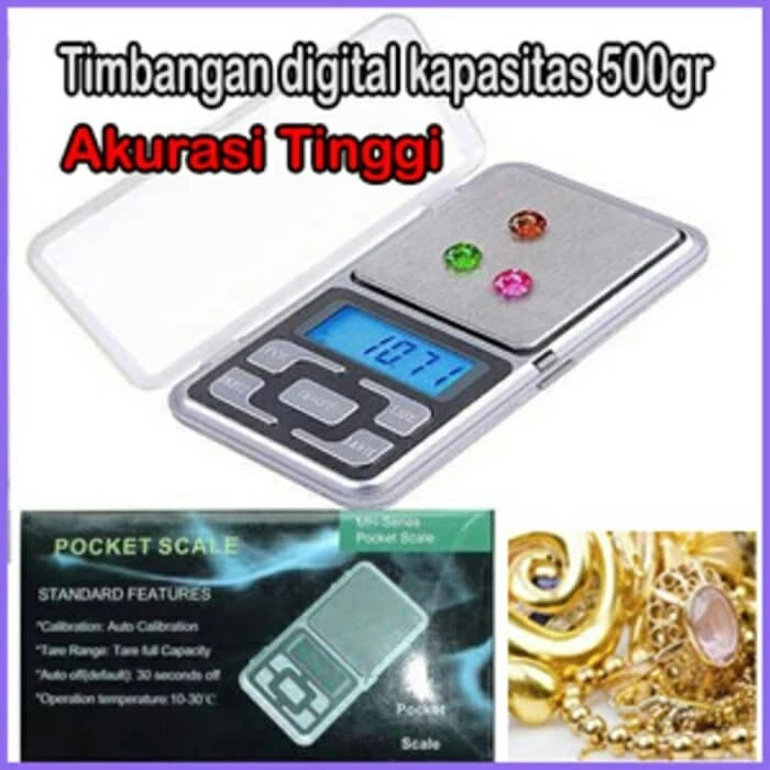 Jual Timbangan Emas Digital Mini Pocket Scale 200 Gr, Akurasi 0.01 Gram ...