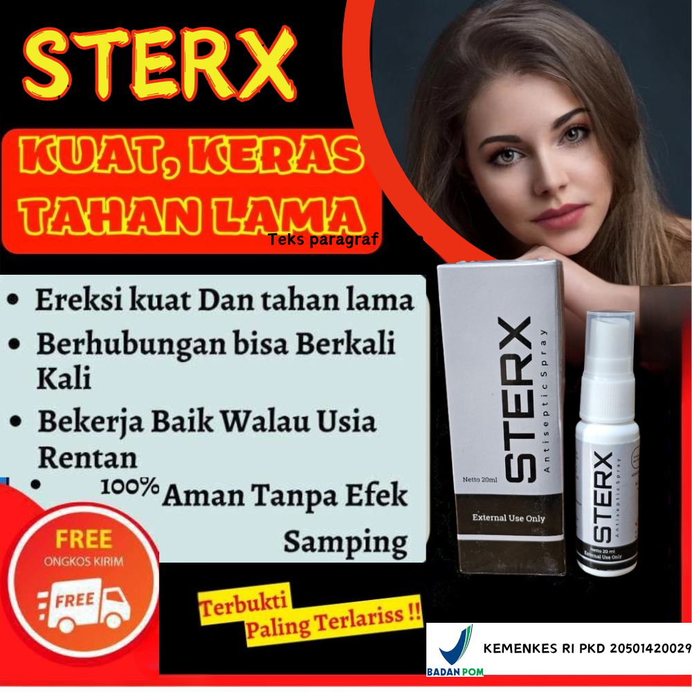 Jual 1 BOTOL STERX Semprot Spray Sekali Tahan Lama & Durasi Maksimal ...