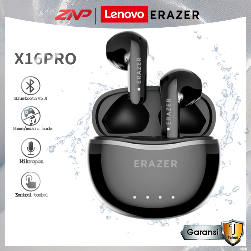 Jual ZNP X Lenovo ERAZER X16PRO TWS Wireless Headset Bluetooth V5.4 Low ...