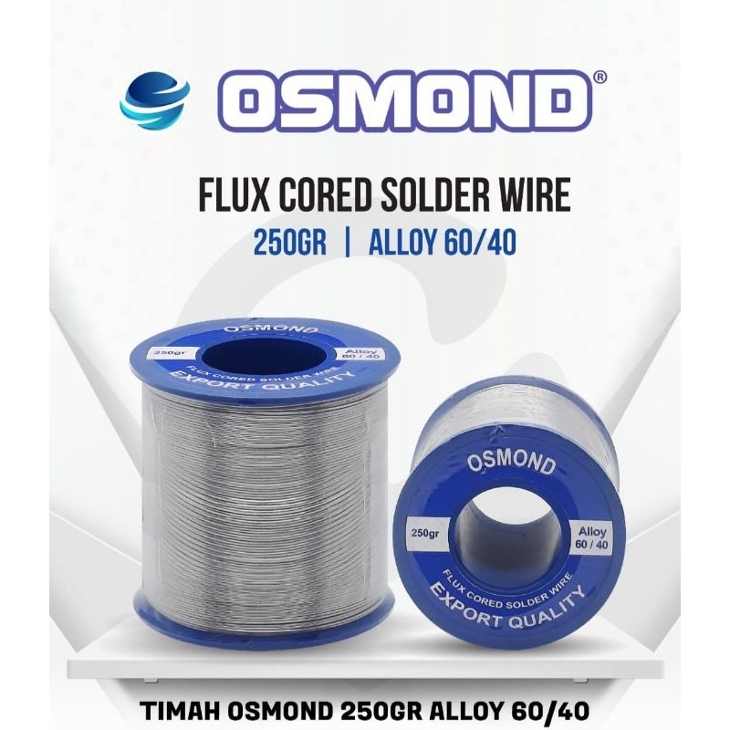 Jual TENOL TIMAH OSMOND 250gr ALLOY 60/40 export quality solder wire ...