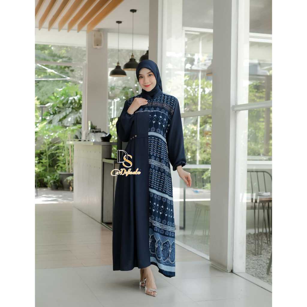 Jual Gamis Lebaran 2025 Model Tsabina, Gamis Mute Swarovsky, Cringkle ...