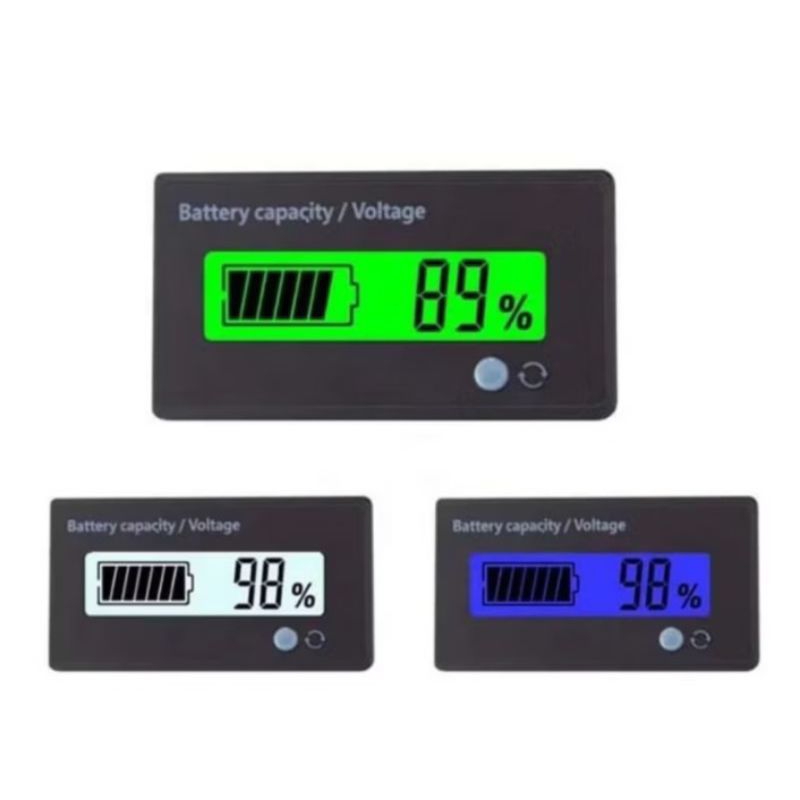 Jual TERMURAH VOLMETER INDIKATOR KAPASITAS BATERAI ASAM TIMBAL 12V-84V DENGAN MONITOR LCD ...