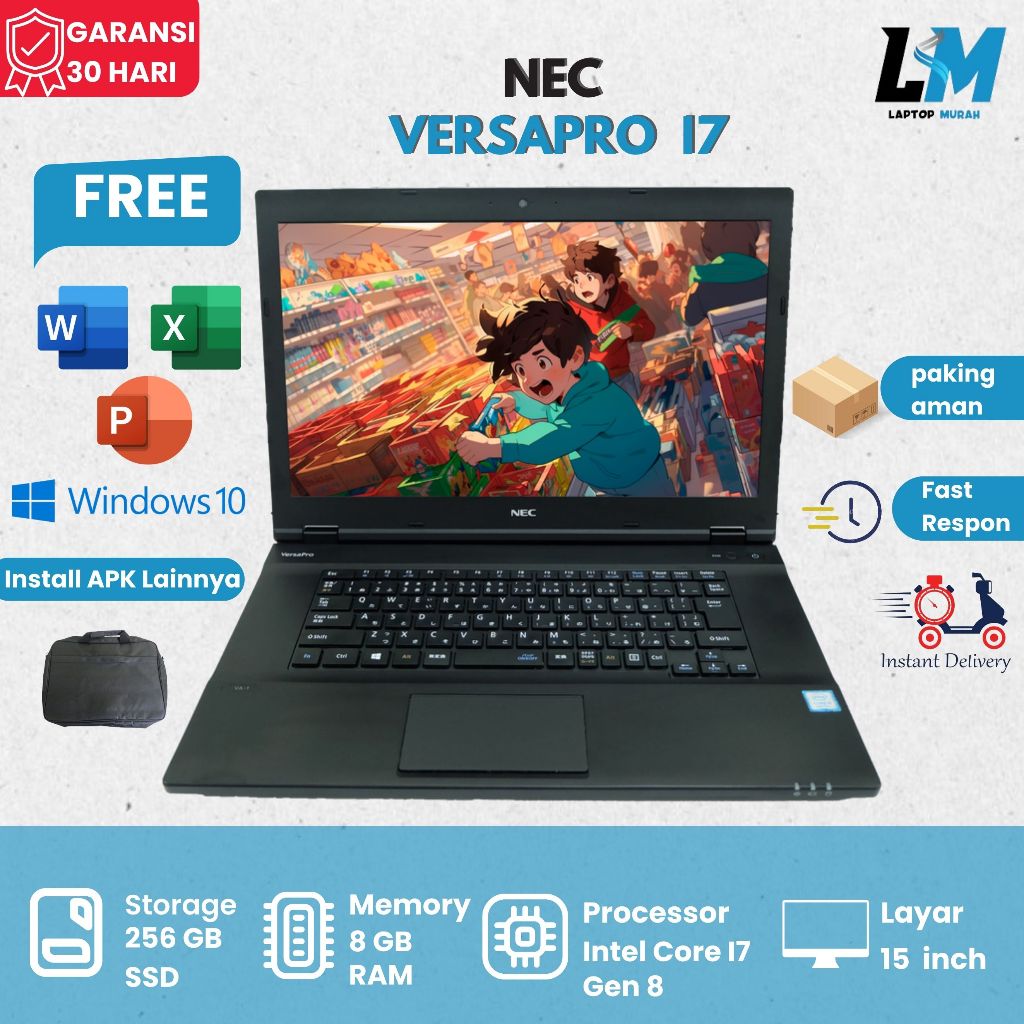 Jual NEC Versapro Core I7 Gen 8 Ram 8gb Ssd 256gb Murah Bergaransi ...