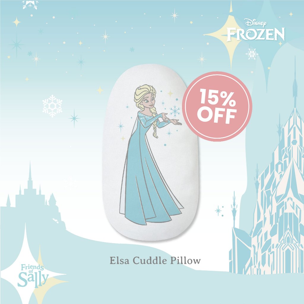 Jual Disney Frozen Elsa Cuddle Pillow - Friends of Sally | Shopee Indonesia
