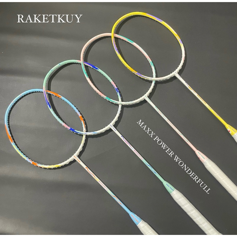 Jual Raket Badminton Maxx power Wonderfull Original 32Lbs | Shopee ...