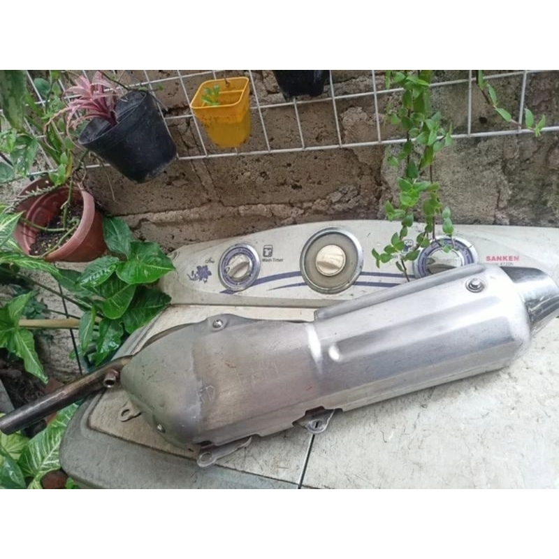 Jual Slencer klx 250 cc klx 250cc d tracker dtracker kawasaki silencer knalpot original ori ...