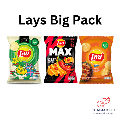 Jual Lays Thailand Big Pack Halal - Snack Thailand Best Seller | Shopee Indonesia