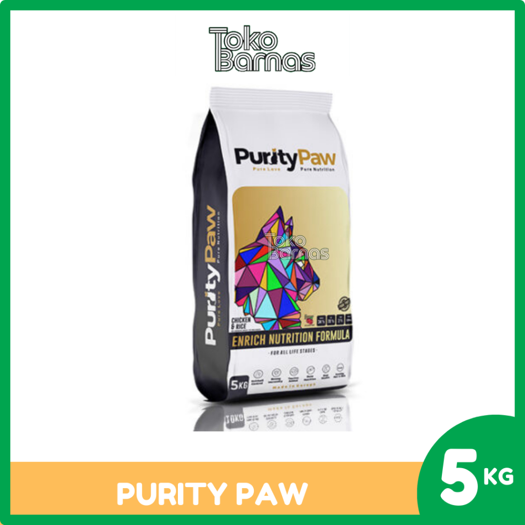 Jual Purity Paw Chicken & Rice 5 Kg Dry Food For All Life Stages ...