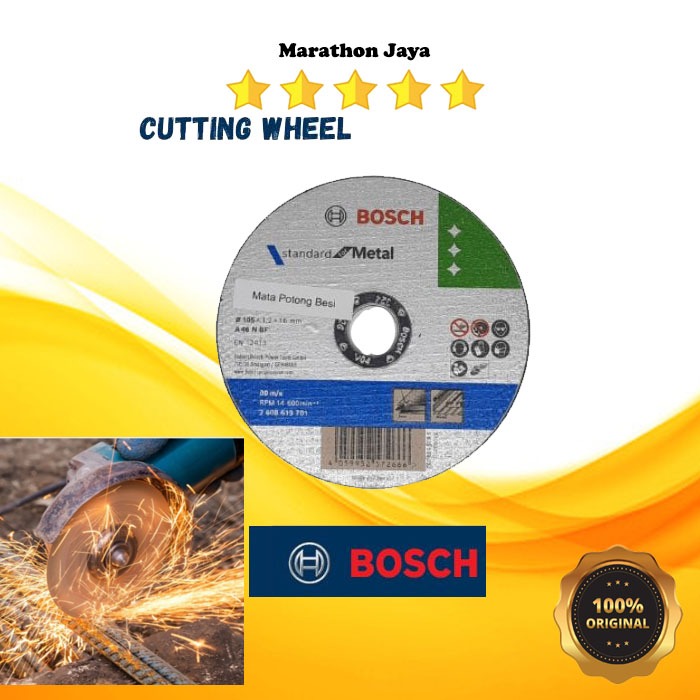 Jual Mata batu potong besi gerinda Bosch Metal Cut potong 4 inch | Shopee Indonesia
