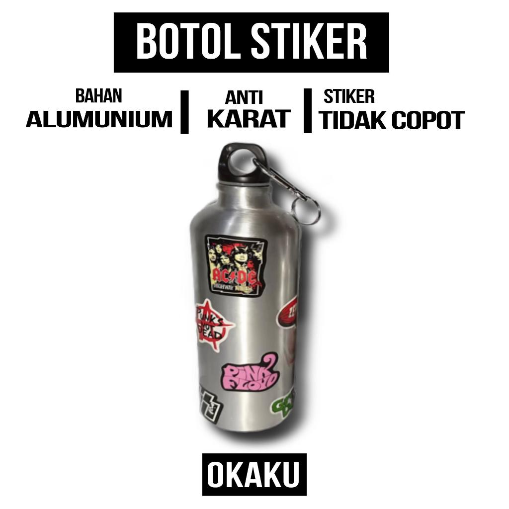 Jual Botol Minum Stainless 500ml FREE CARABINER (GANTUNGAN) - Botol ...