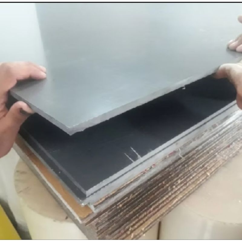 Jual plat PVC sheet gray 10mm x 40cm x 40cm PVC sheet lembaran 10mm ...