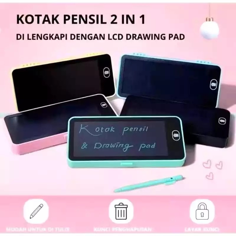 Jual BELLA | Kotak Pensil DRAWING Case Besar [ BIG ] LCD Writing TABLET ...
