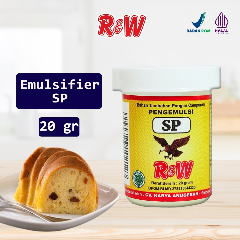 Jual Emulsifier SP Pengemulsi Pelembut Pengembang Kue Roti Rajawali R&W ...