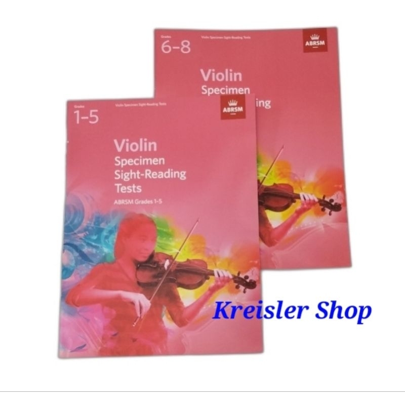 Jual ABRSM Specimen Sight Reading Test Violin grade 1 - 5 / grade 6-8 ...