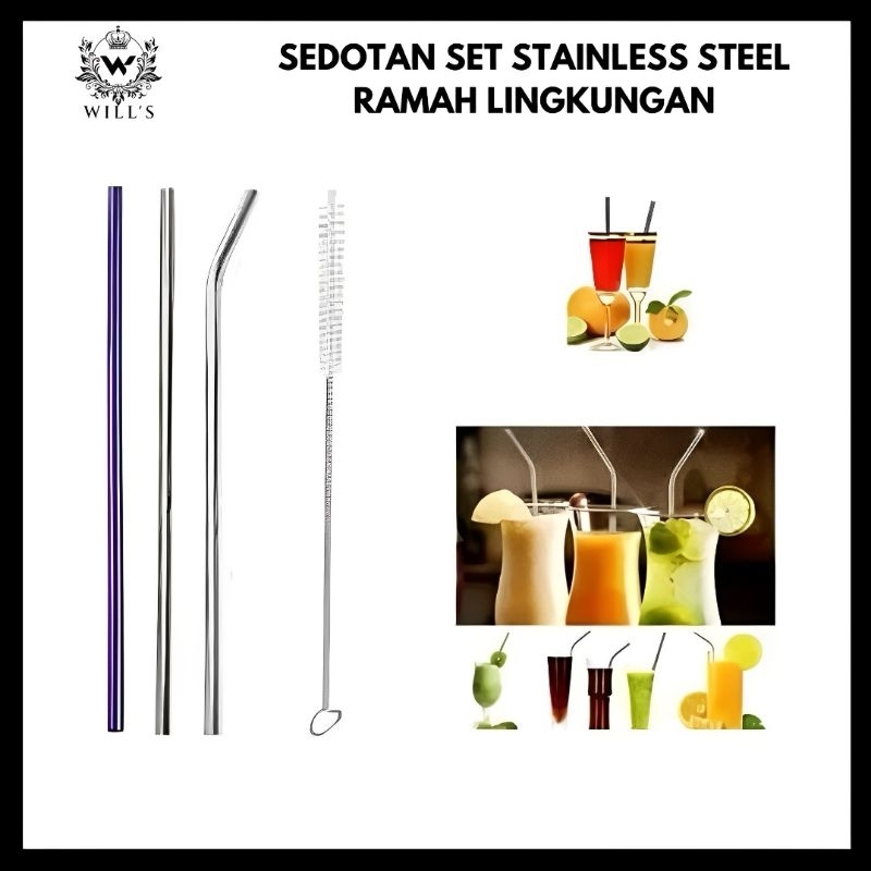 Jual SEDOTAN STAINLESS 3 IN 1 SEDOTAN BESI LENGKUNG BENGKOK STRAW ...