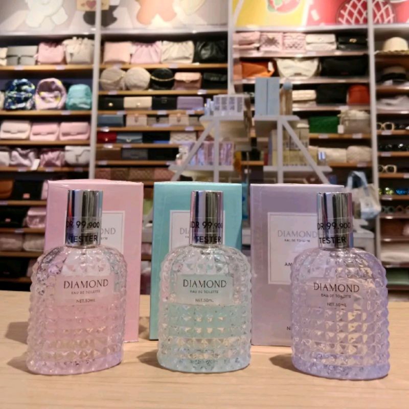 Jual Miniso Parfume Diamond Eau De Toilette (Sapphire, Amethyst, Pink ...