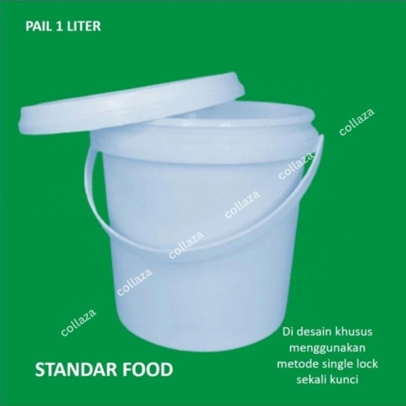 Jual Pail 1L / Food Pail 1 liter / kemasan makanan ember 1L / kemasan ...