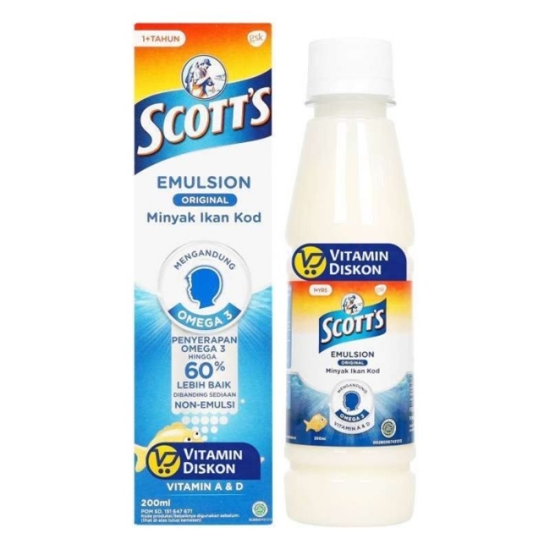 Jual Scott's Emulsion Original Cod Liver Oil | Shopee Indonesia