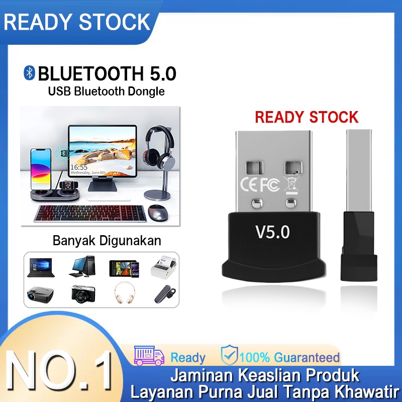 Jual USB Wireless Dongle Bluetooth 5.0 Adaptor Receiver PC Mouse ...