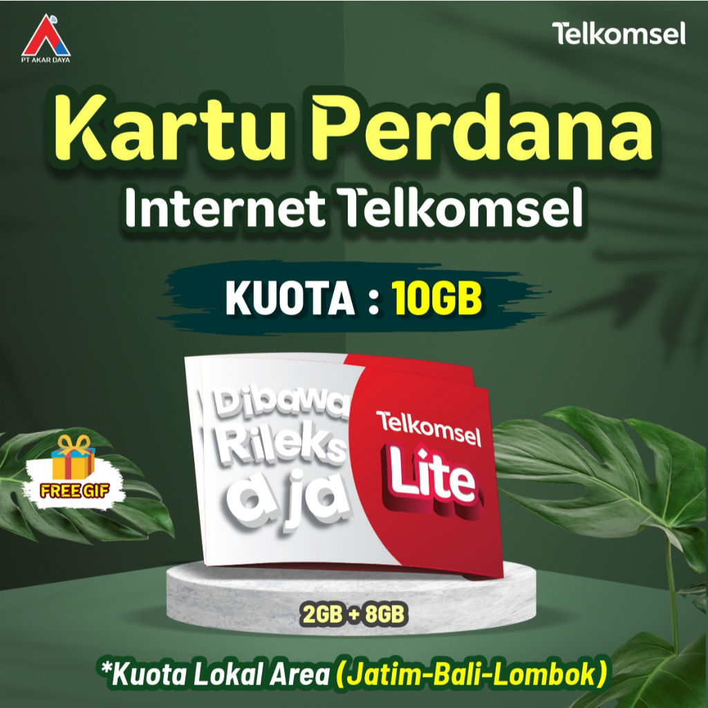 Jual Perdana Telkomsel Internet Kuota 10GB / Telkomsel Lite 10GB ...
