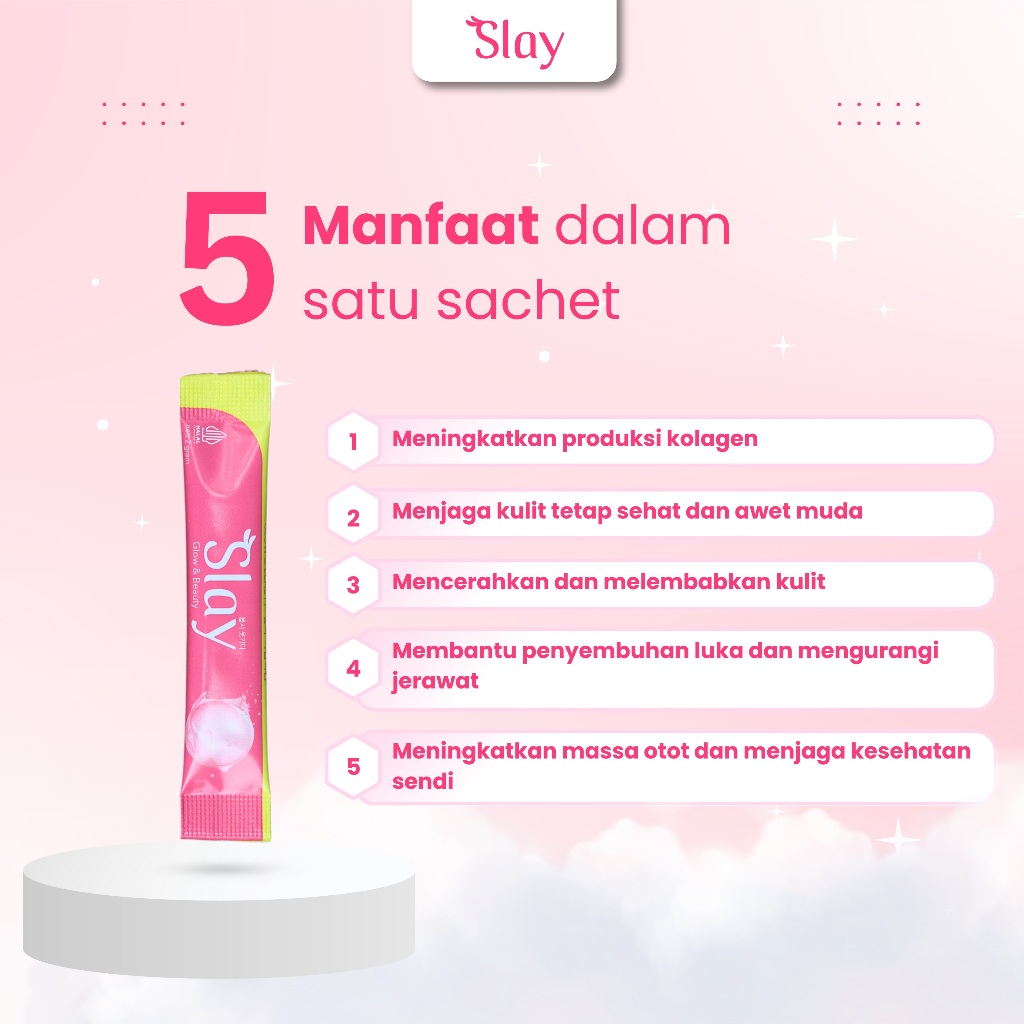 Jual SLAY Sachet/minuman kolagen/collagen/box collagen/kecantikan ...
