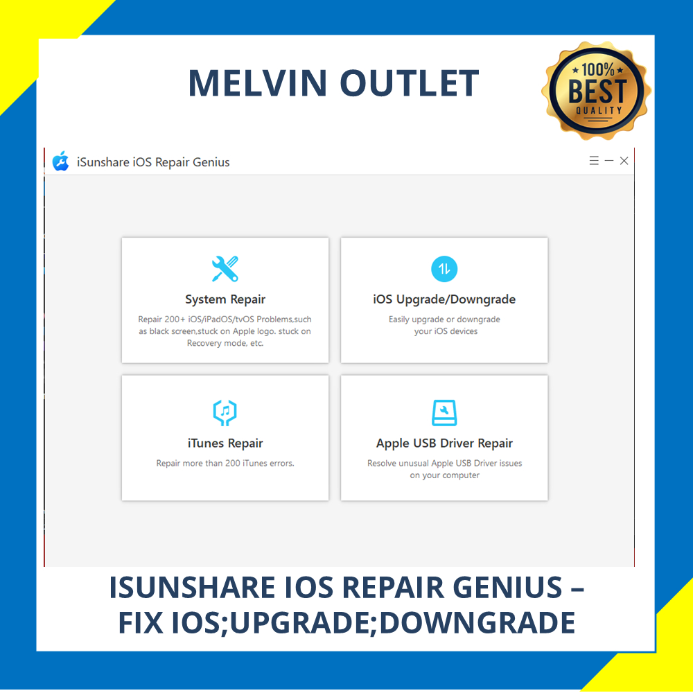 Jual iSUNSHARE iOS REPAIR GENIUS FULL VERSION - PC WINDOWS | FIX IOS ...