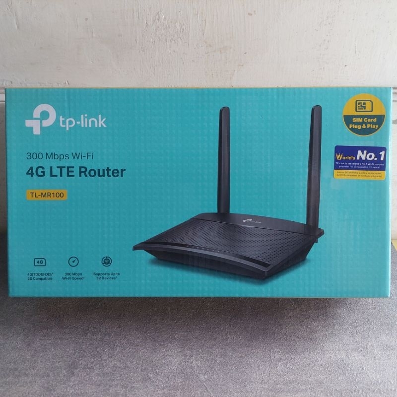 Jual TPLink TL-MR100 4G Wireless Router Modem Wifi TP-Link | Shopee ...