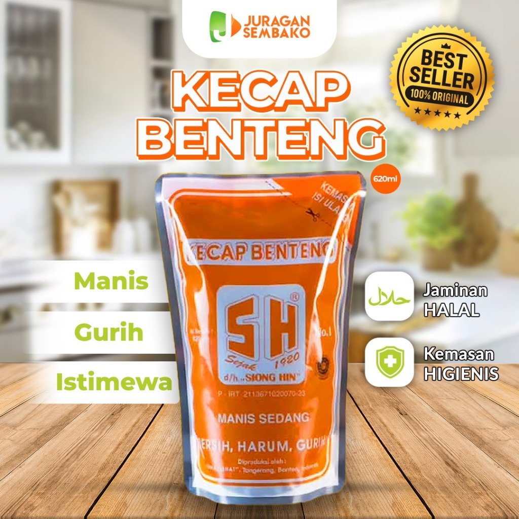 Jual KECAP BENTENG SH HALAL [620ML] | Shopee Indonesia